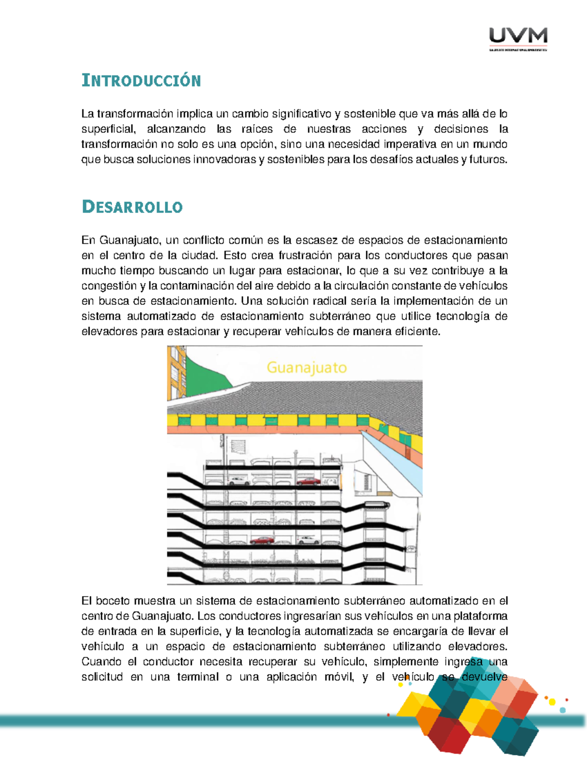 A1 E5 - Tarea de clase - INTRODUCCI”N La transformación implica un cambio significativo y ...