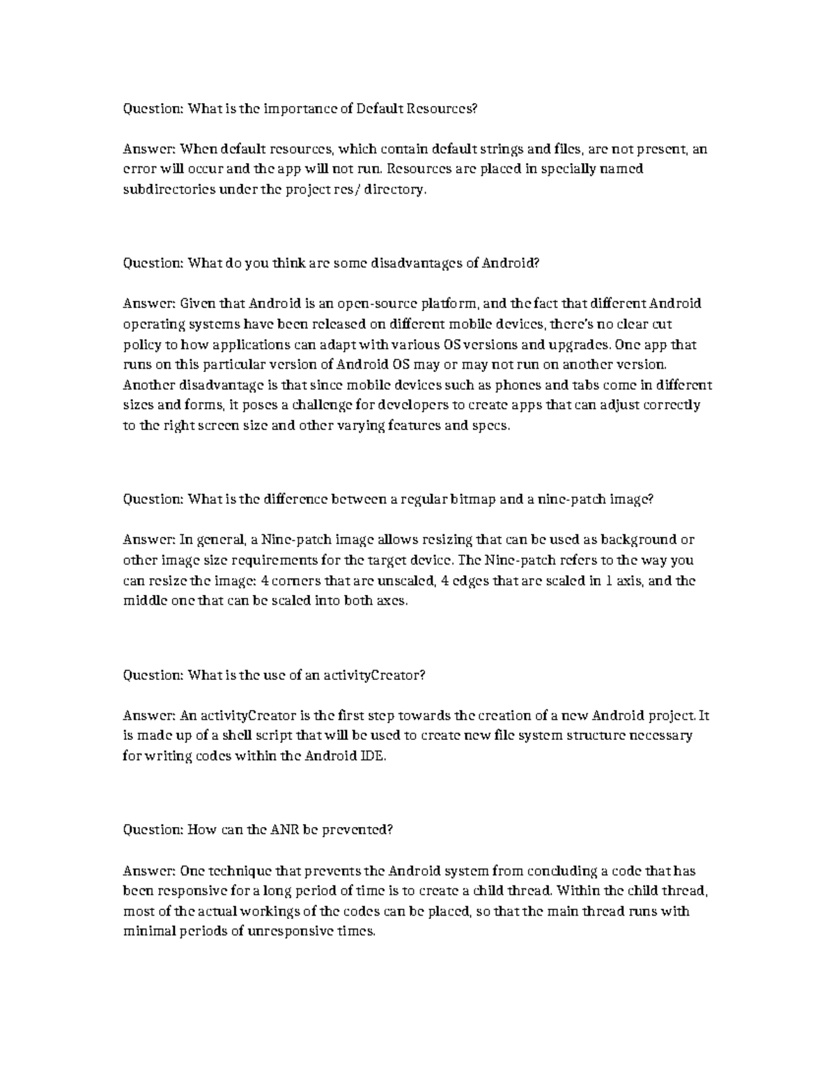 Panderous sobrevest two-sidedness - Question: What is the importance of Default Resources ...