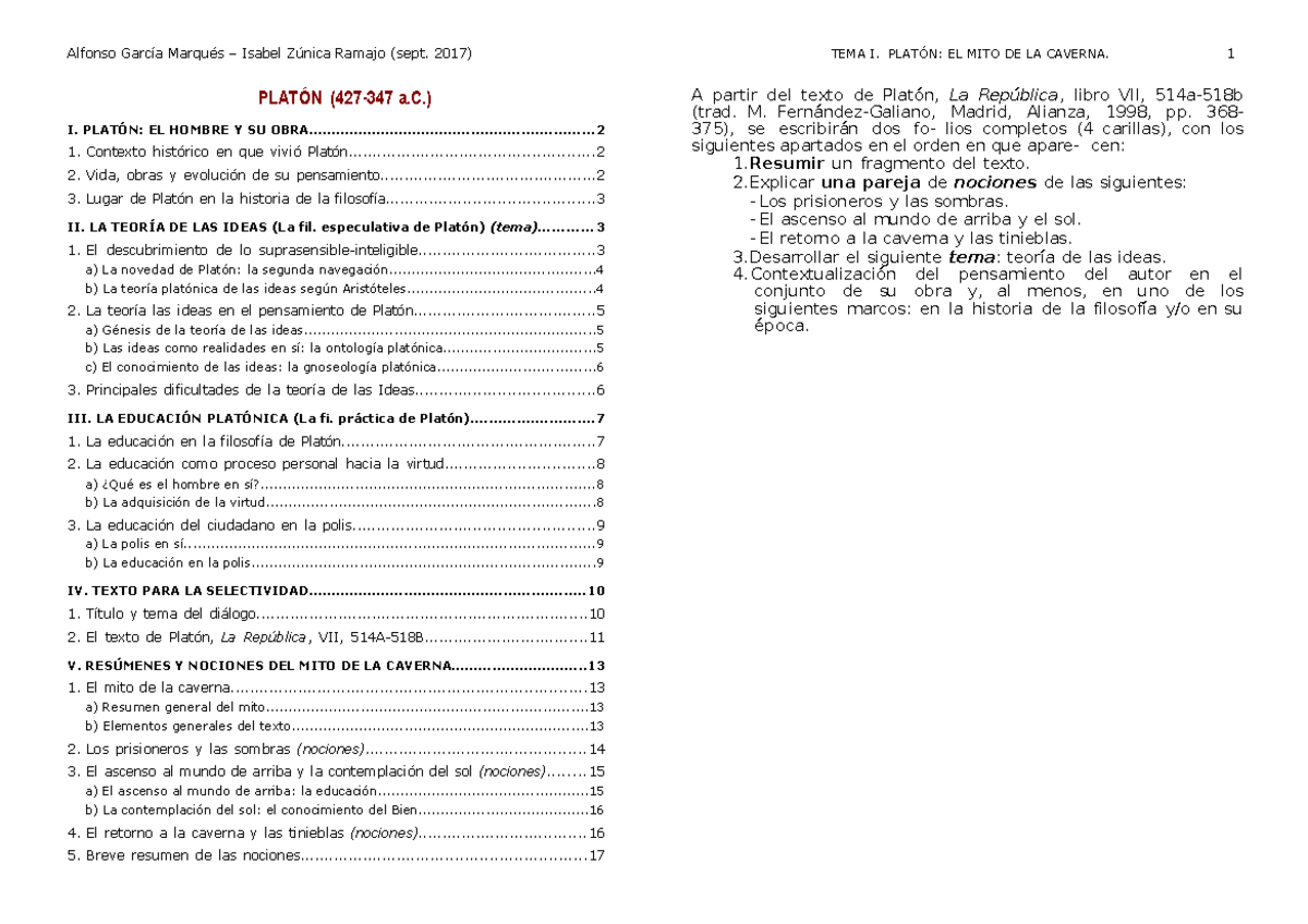 Zunica,21Platon - juggb - PLATÓN (427-347 a.) I. PLATÓN: EL HOMBRE Y SU ...