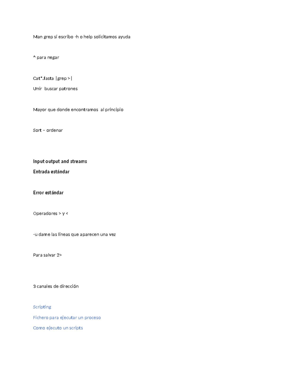 Clase jueves 4 - programacion - Man grep si escribo -h o help ...