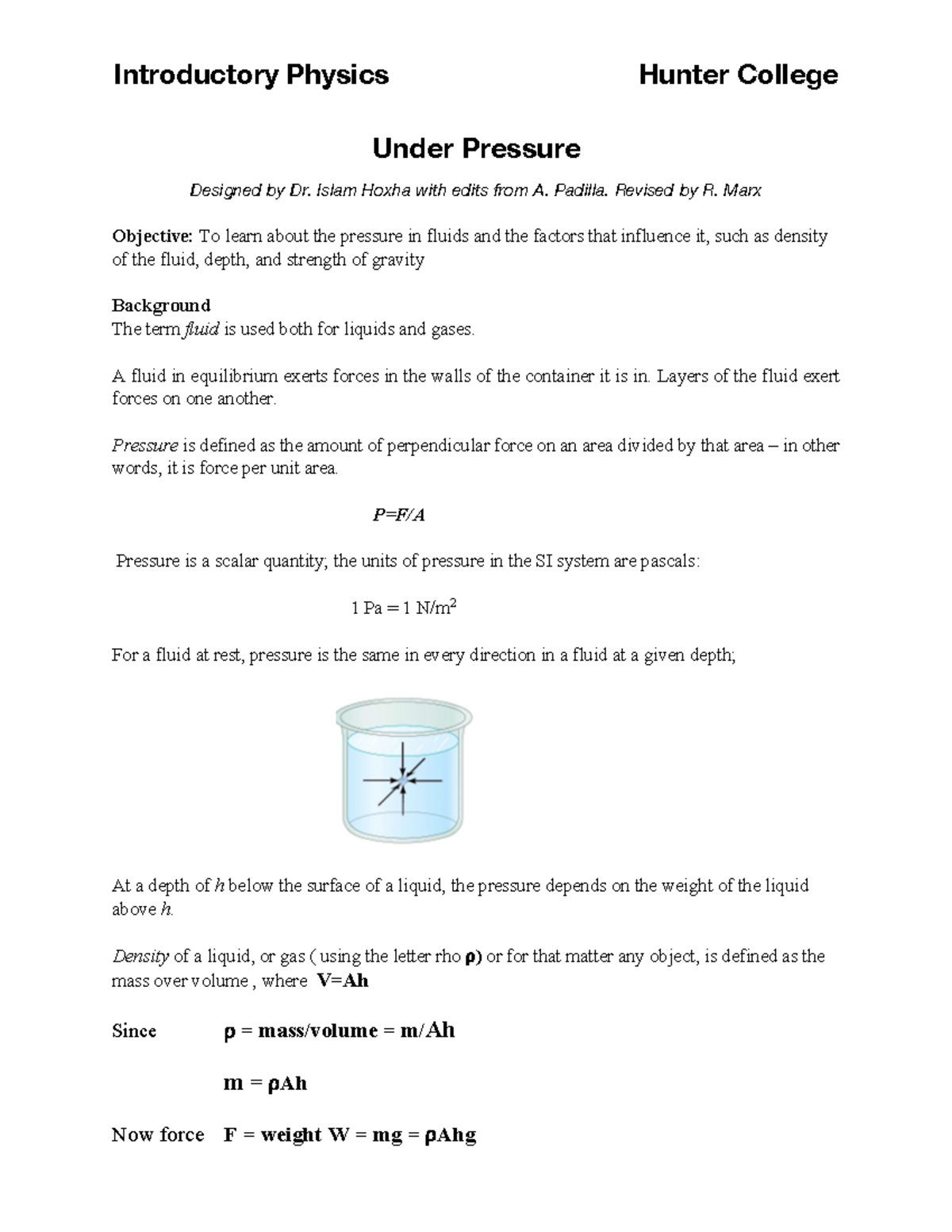 Lab 8 Introduction Lab 8 IntroductionLab 8 Introduction - PHYS 110.RC ...