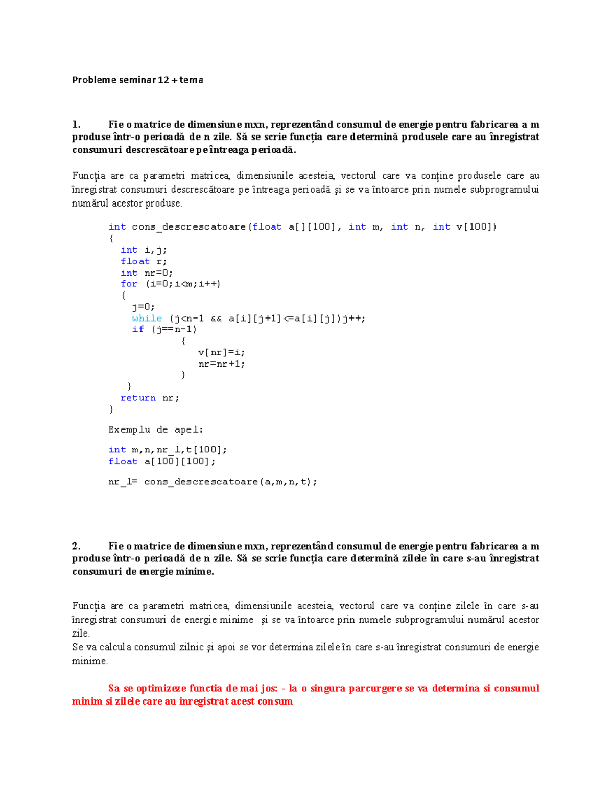 Seminar 12- BPC bazele programarii calculatoarelor - Probleme seminar ...