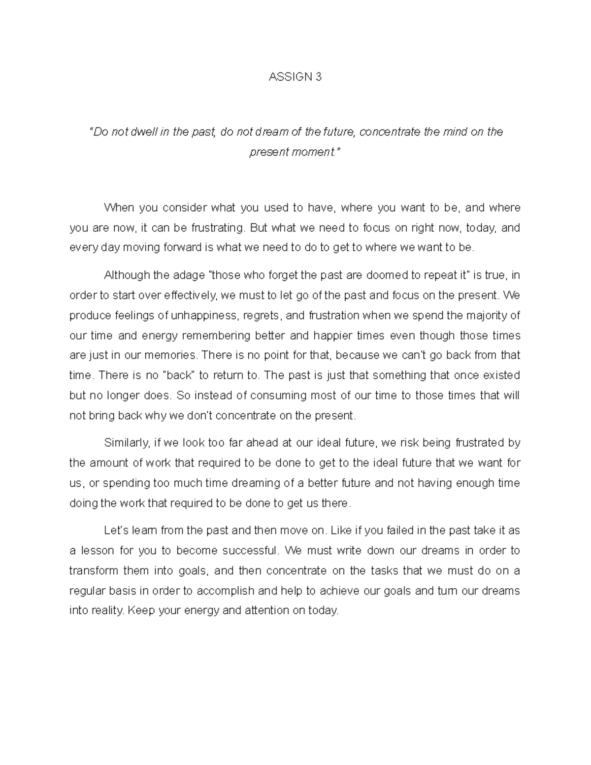 Assign 3 UTS Final - Understanding the Self - PangSU - Studocu