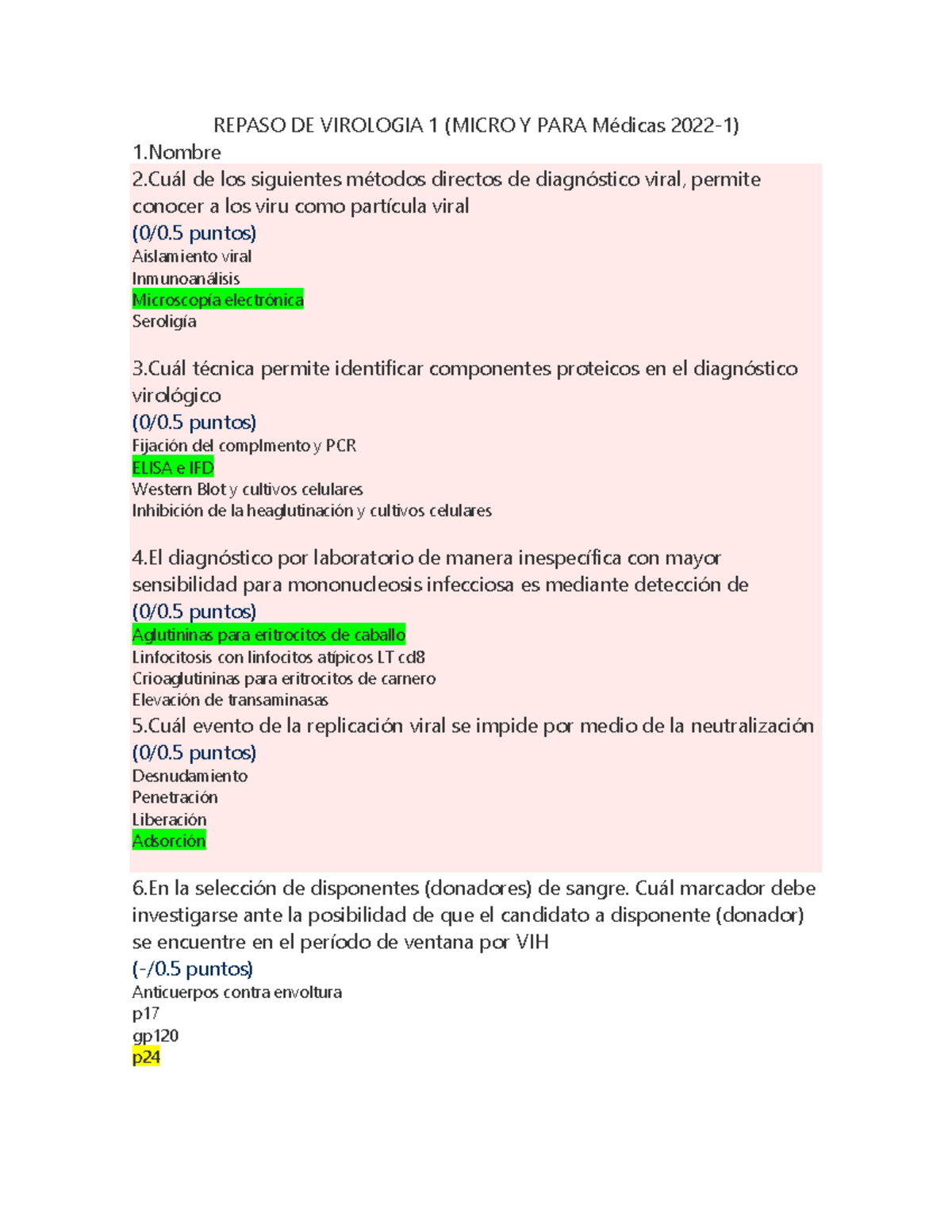 Repaso DE Virologia 1 == Clases ORD - REPASO DE VIROLOGIA 1 (MICRO Y PARA MÈdicas 2022-1) 1 2·l ...
