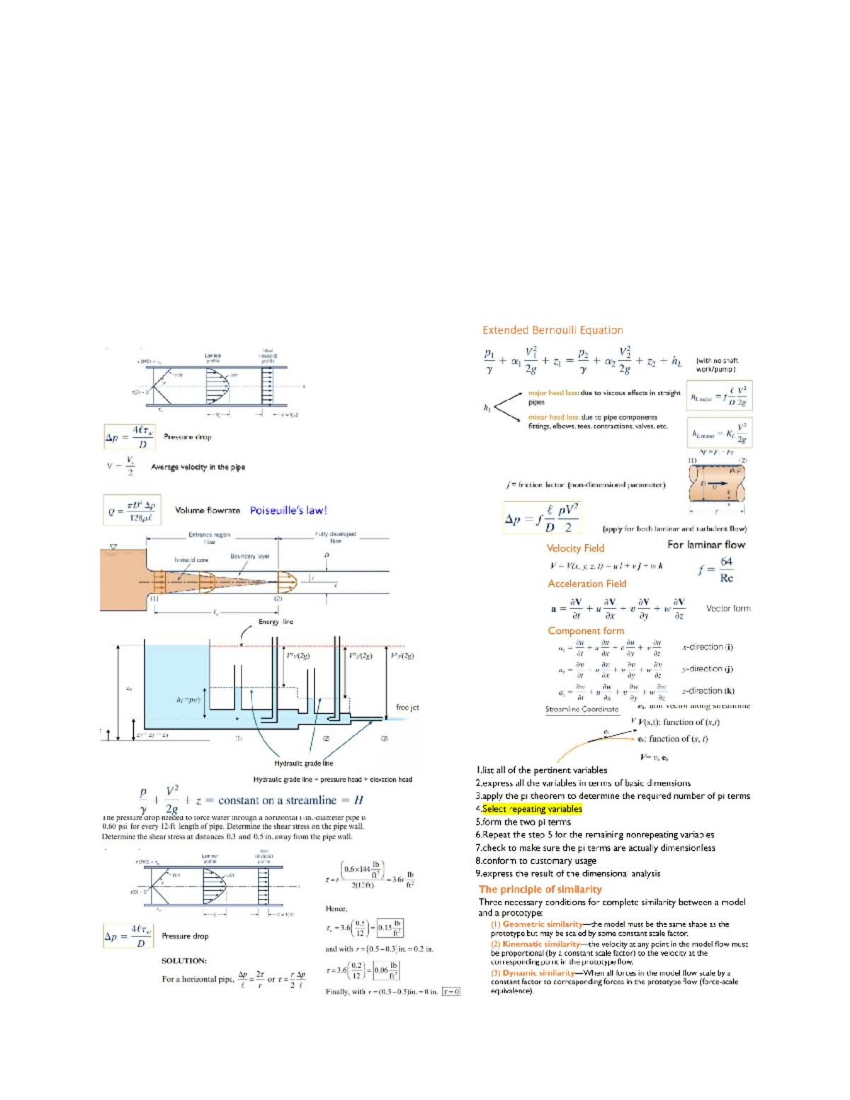 Final Formula Sheet - asdf - EML 3701 - Studocu