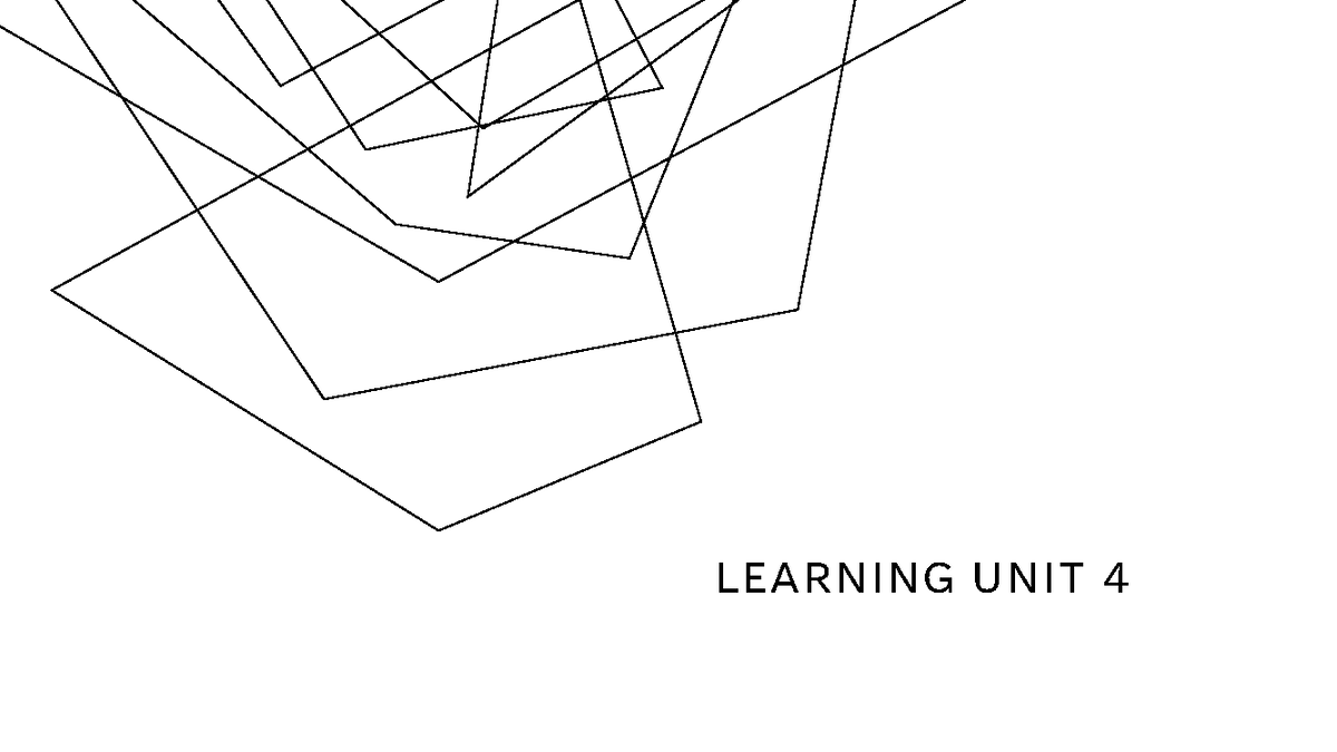 Learning Unit 4 - it is my personal slides that i made for revision ...