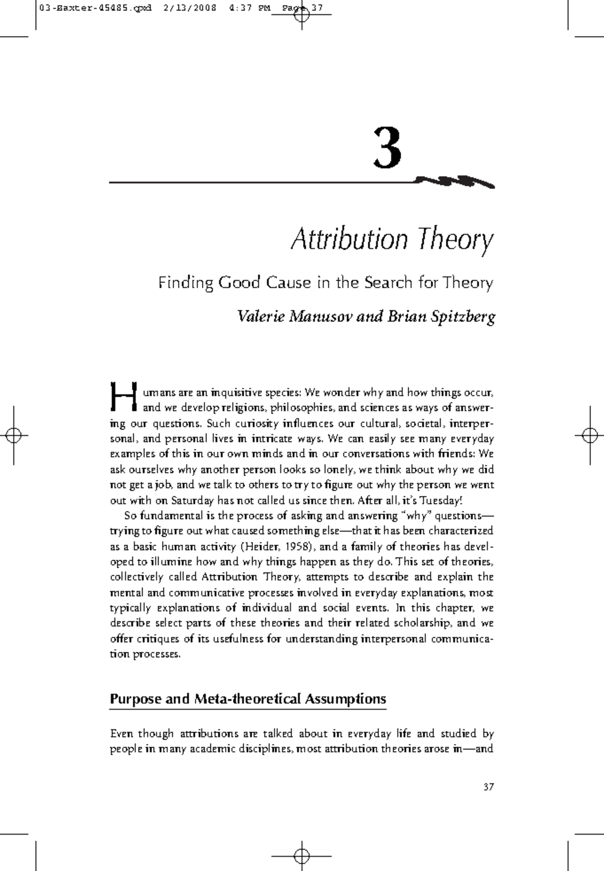 Additional Notes on Attribution Error - Chapter 3 - 3 Attribution ...
