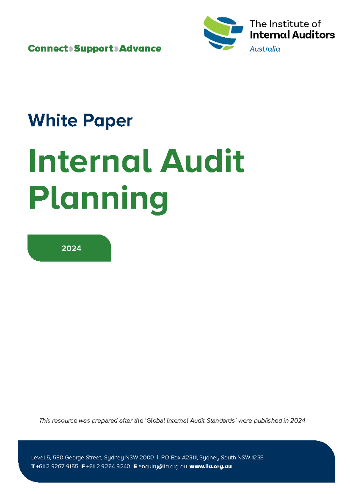 IIA Whitepaper Internal Audit Planning - White Paper Internal Audit ...