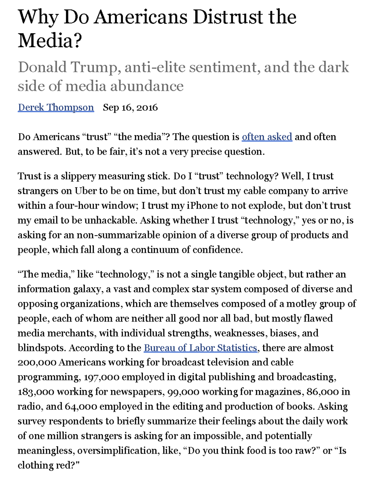 6 Why Do Americans Distrust the Media - The Atlantic - Why Do Americans ...