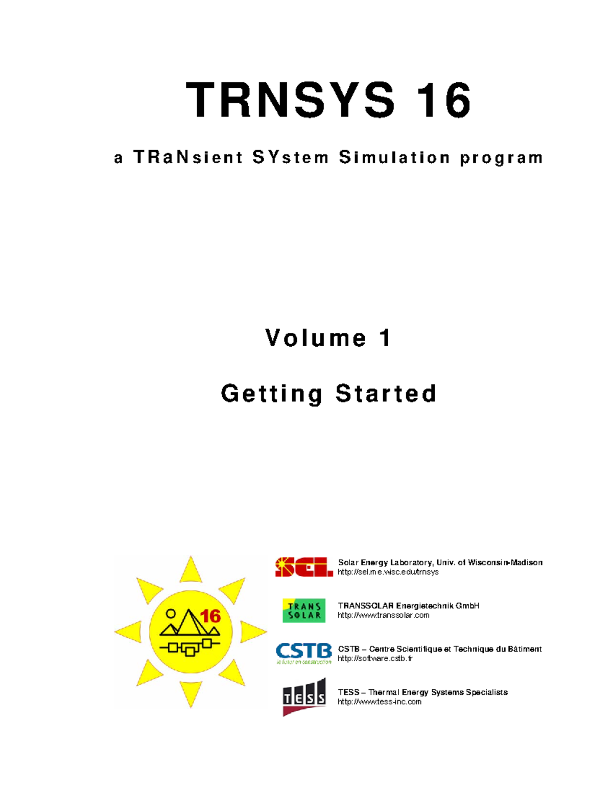 Trnsys - TRNSYS 16 a T R a N s i e n t S Y s t e m S i m u l a t i o n p r o g r a m V o l u m e ...