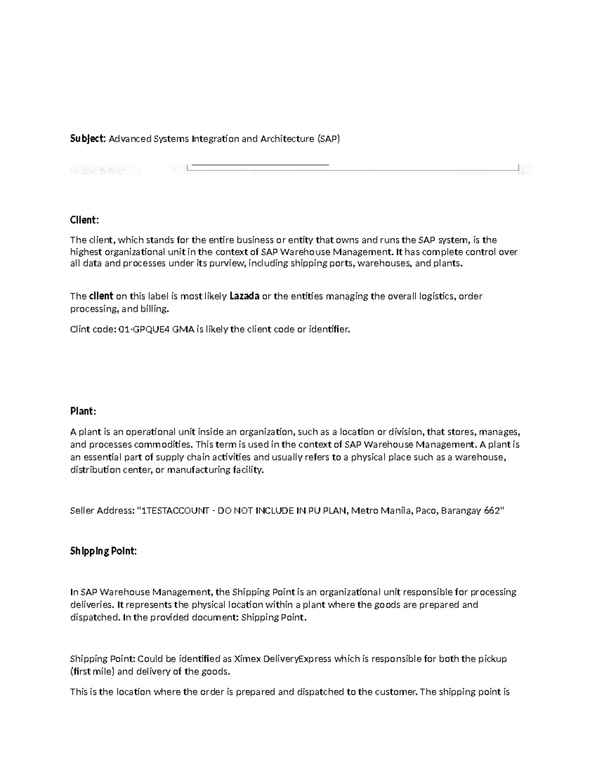 Advanced Systems Integration and Architecture (ROOM 3) - Subject ...