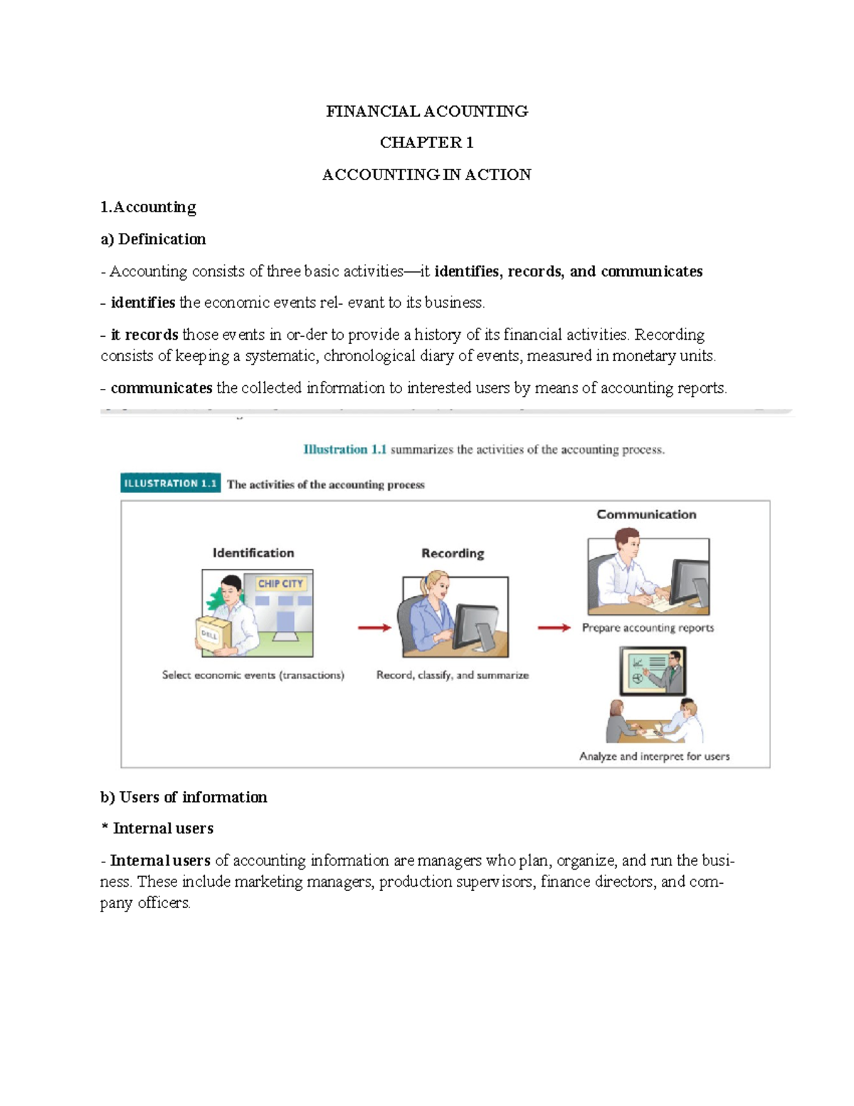 Chapter 1 - NLKT Tiếng anh - FINANCIAL ACOUNTING CHAPTER 1 ACCOUNTING ...