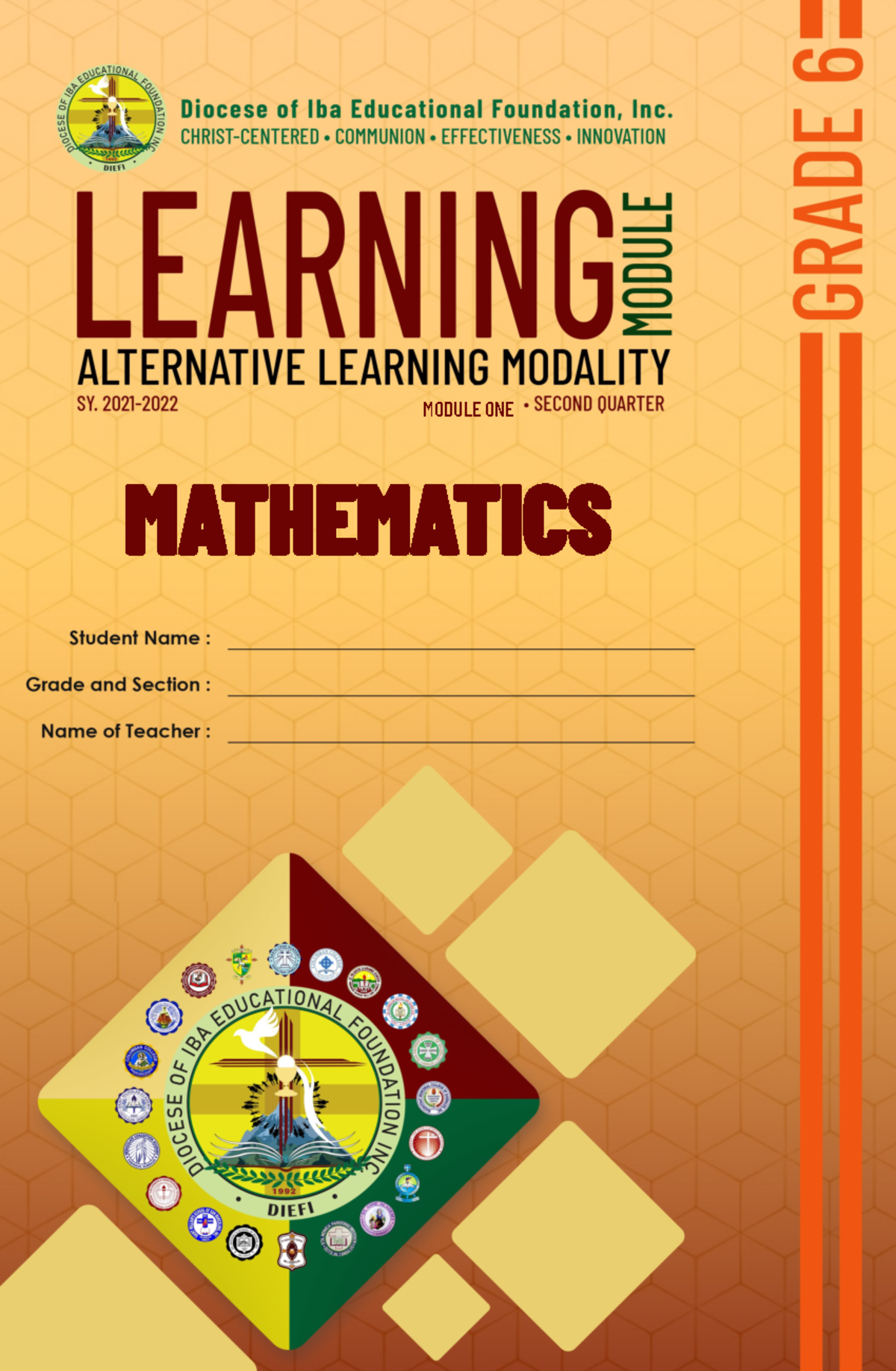 Q2 M1 Mathematics Grade 6 - MATHEMATICS MODULE ONE 1 Learning Module No ...