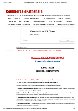 [Solved] Explain the meaning and purpose of Memorandum of association ...