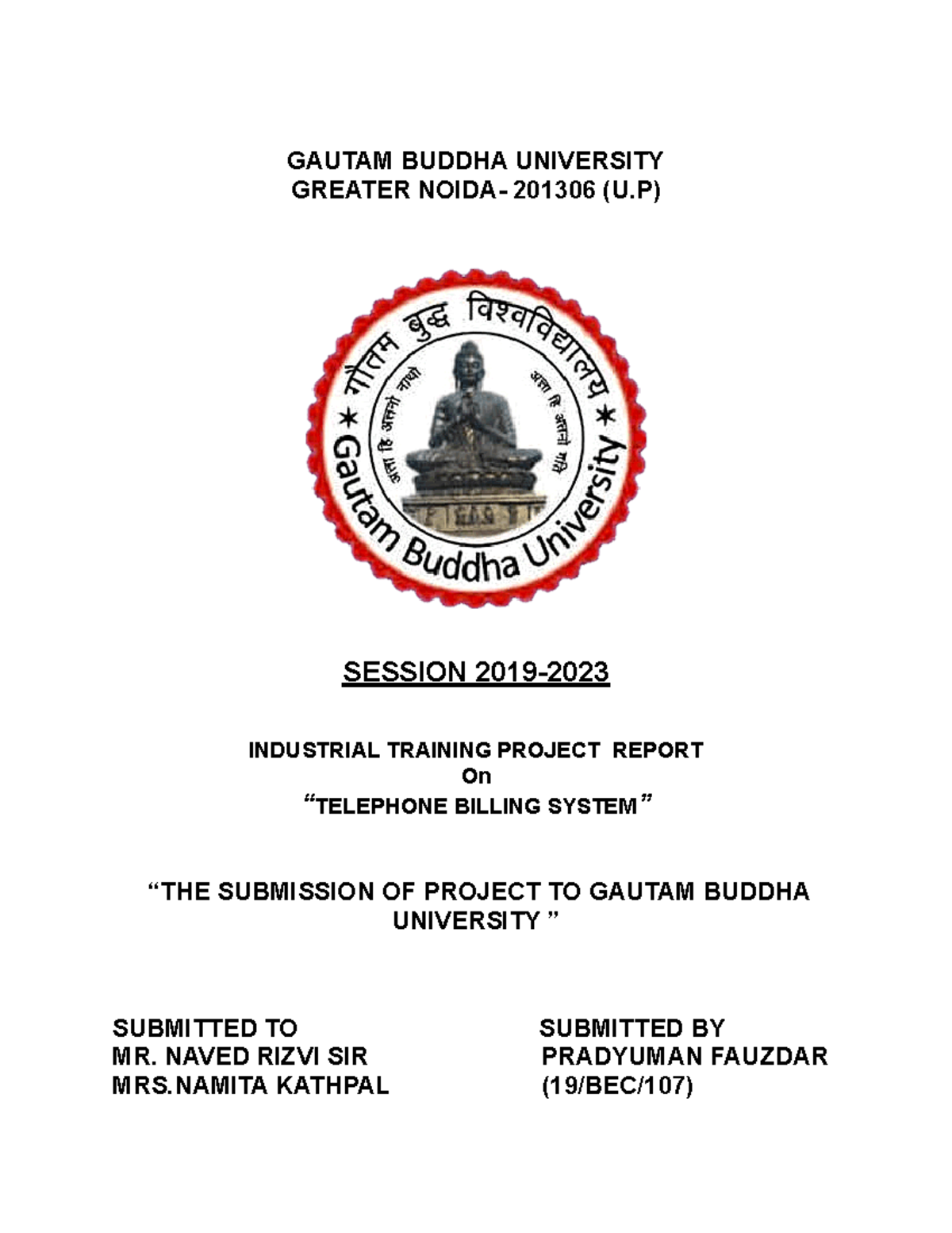 Telephone Billing System ECE java P.docx - GAUTAM BUDDHA UNIVERSITY ...