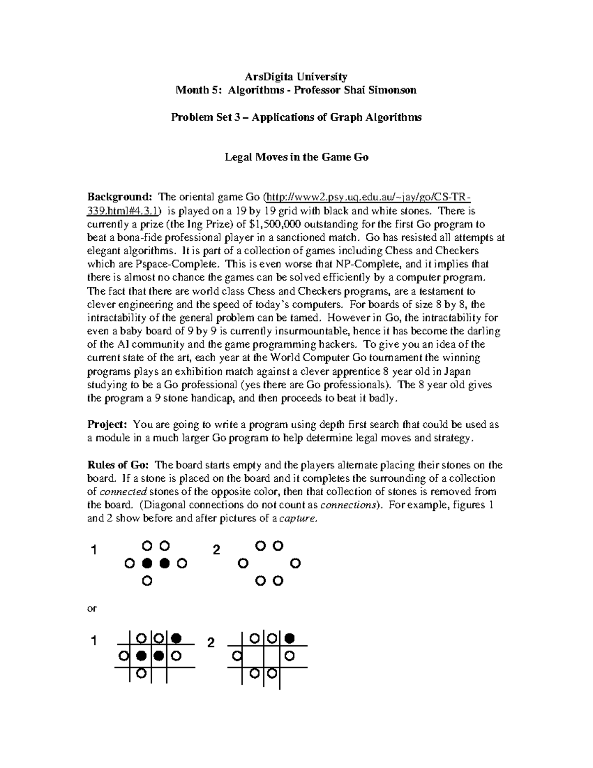 Problem Set 03 - ArsDigita University Month 5: Algorithms - Professor Shai Simonson Problem Set ...