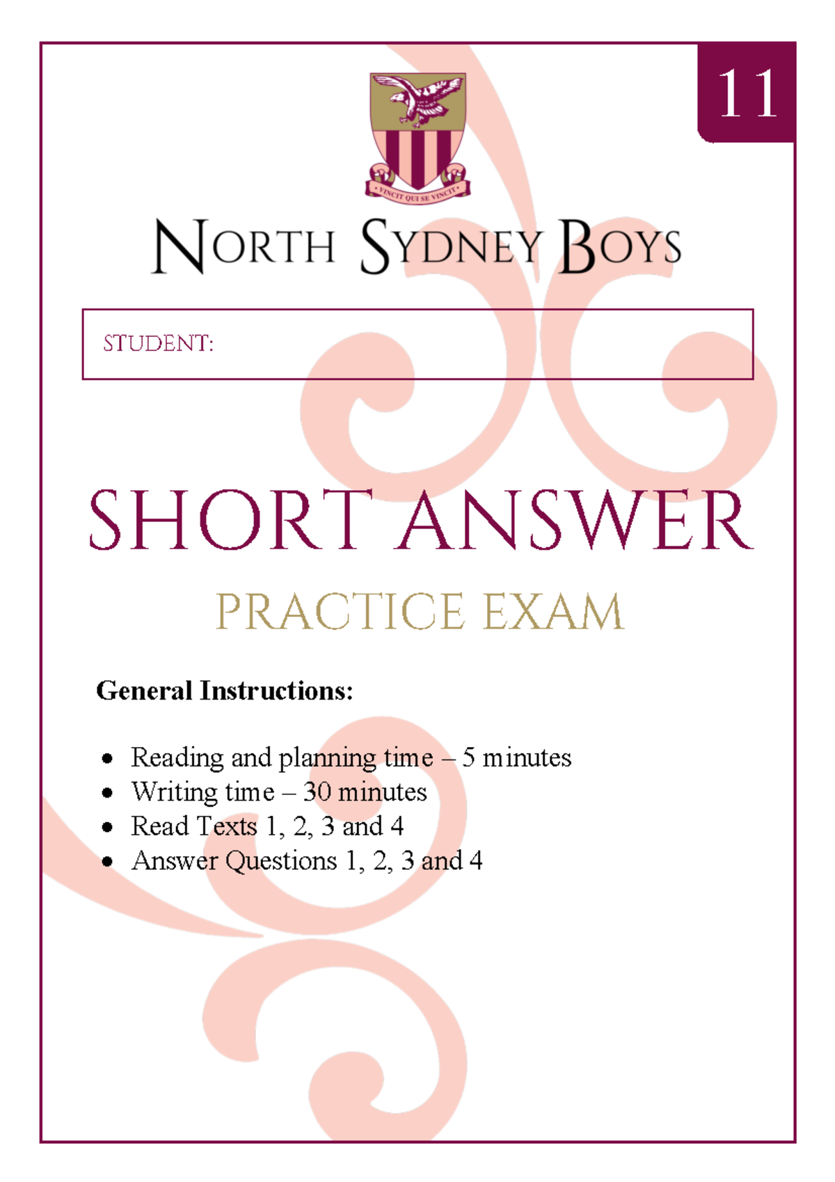 Short Answer Practice Exam 1 - SHORT ANSWER PRACTICE EXAM General ...
