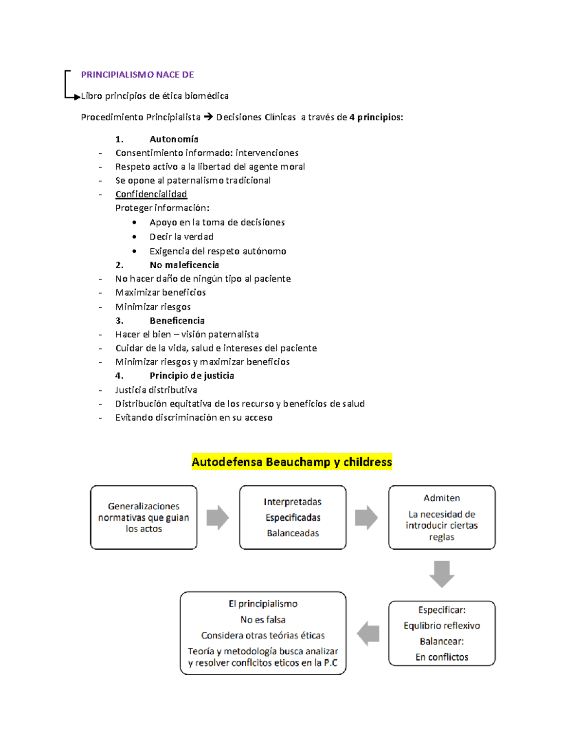 Principialismo- Materia - PRINCIPIALISMO NACE DE Libro principios de ...