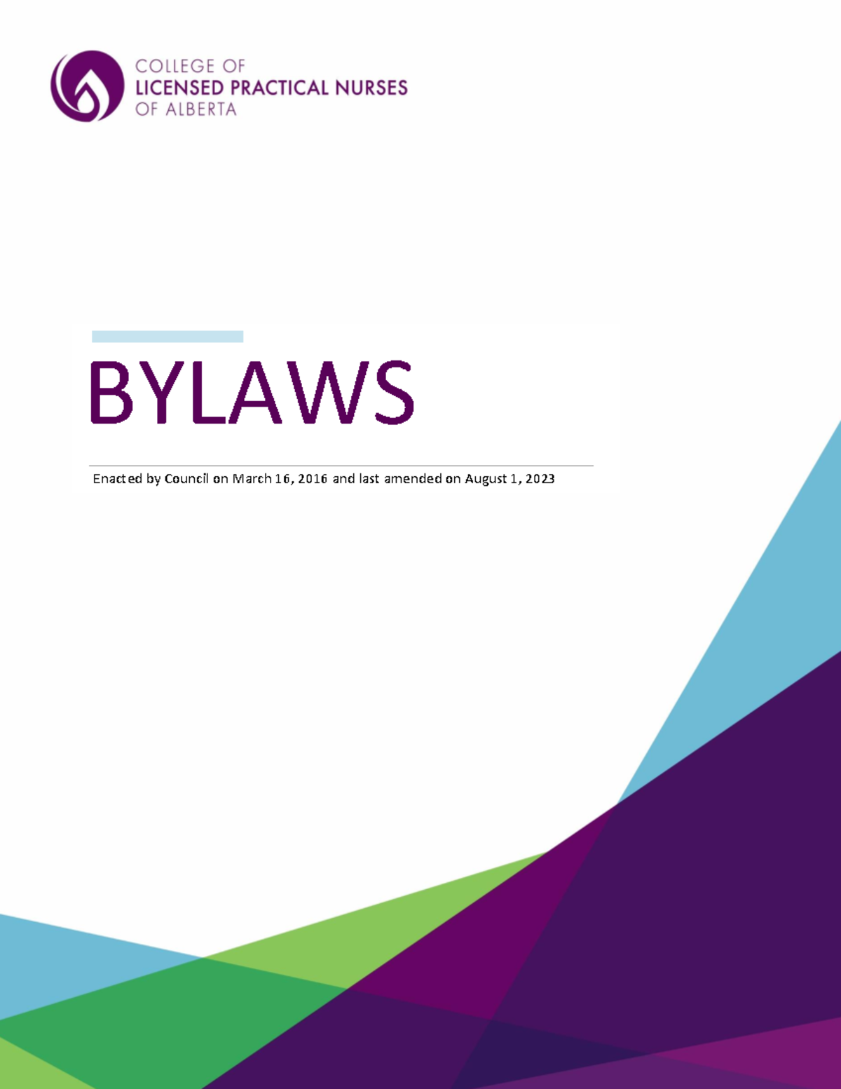 Clpna-Bylaws - Clpna bylaws - y BYLAWS Enacted by Council on March 16 ...