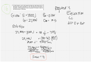 Thermodynamics Example 3 - Mechanical Engineering - Studocu