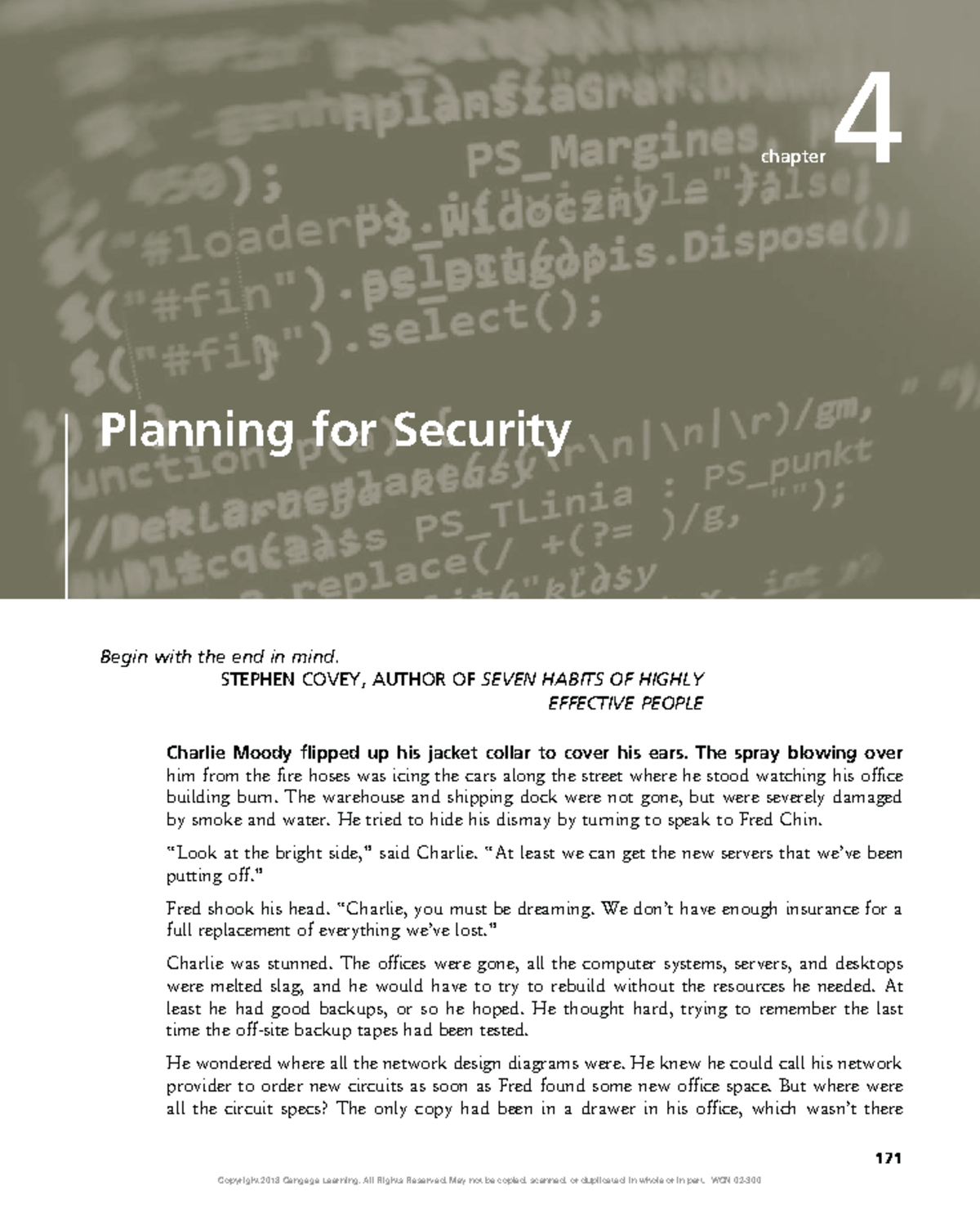 Principles Of ISe 4 - Sách ATTTKT - chapter 4 Planning for Security ...