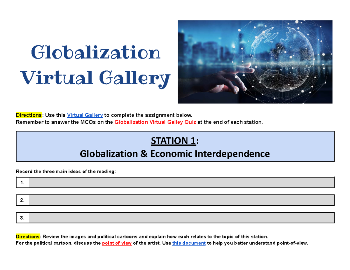 Globalization Virtual Gallery - Globalization Virtual Gallery ...
