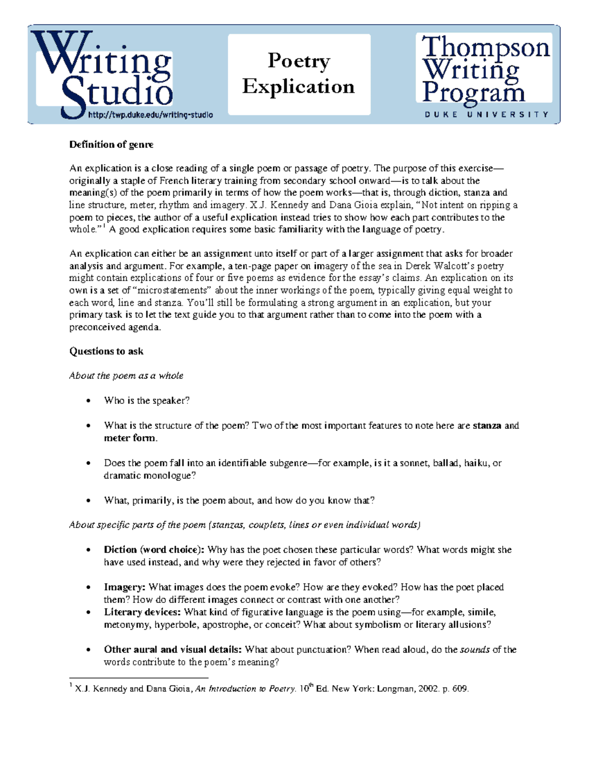 Poetry-explication-1 - Poetry Explication Definition of genre An ...