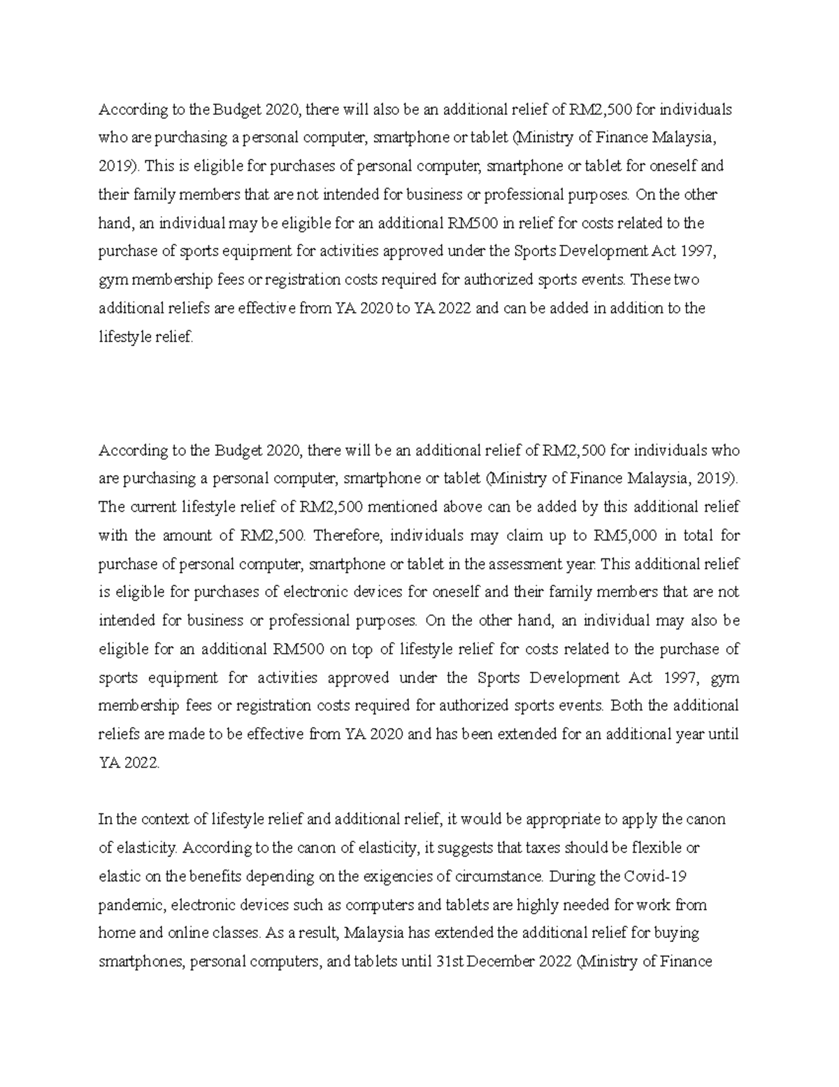 Tax draft - Tax - BSc Accounting and Finance - StuDocu