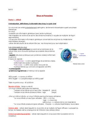 Virologie - Passage des barrières naturelles (peau, muqueuse, barrière ...