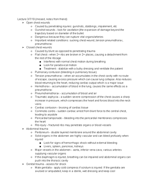 Week 7 notes - SPINAL INJURY AND SPINAL MOTION RESTRICTION ANATOMY ...