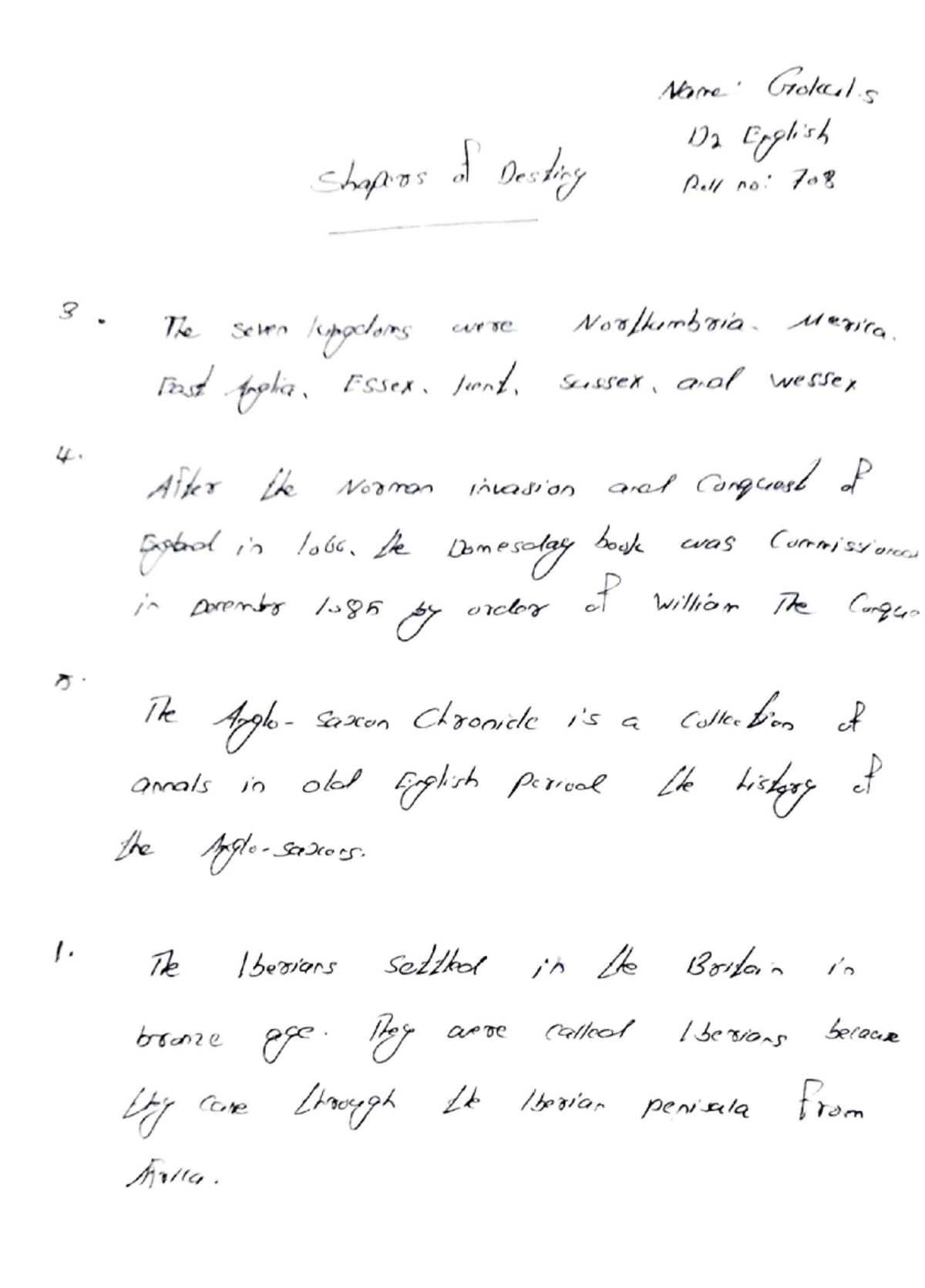 Shapers of destiny answers - :? - I I 1)'). Tk :5.