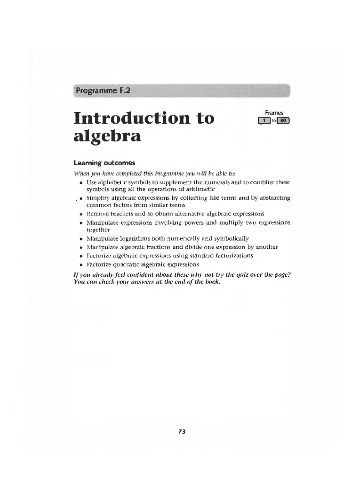 Introduction to Algebra - Bsc. Finance - Studocu