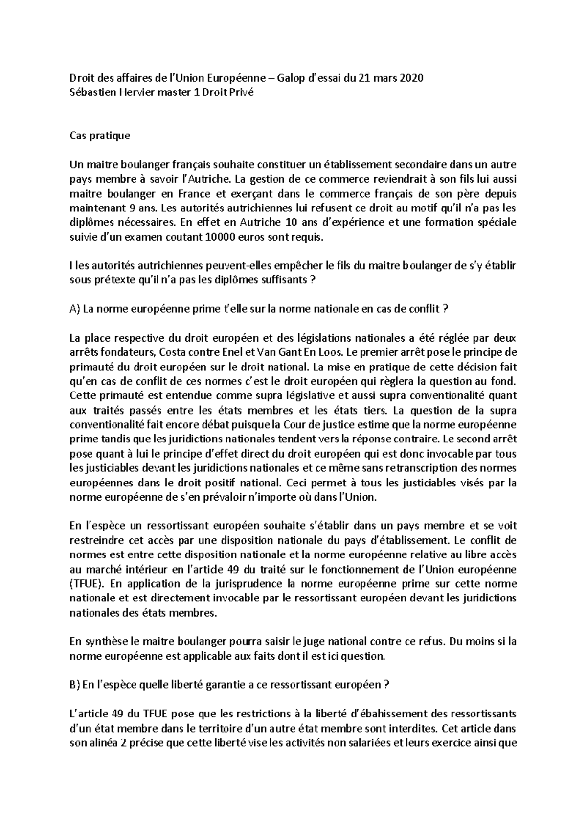 Galop S2 cas pratique (16/20) - Warning: TT: undefined function: 32 Warning: TT: undefined ...