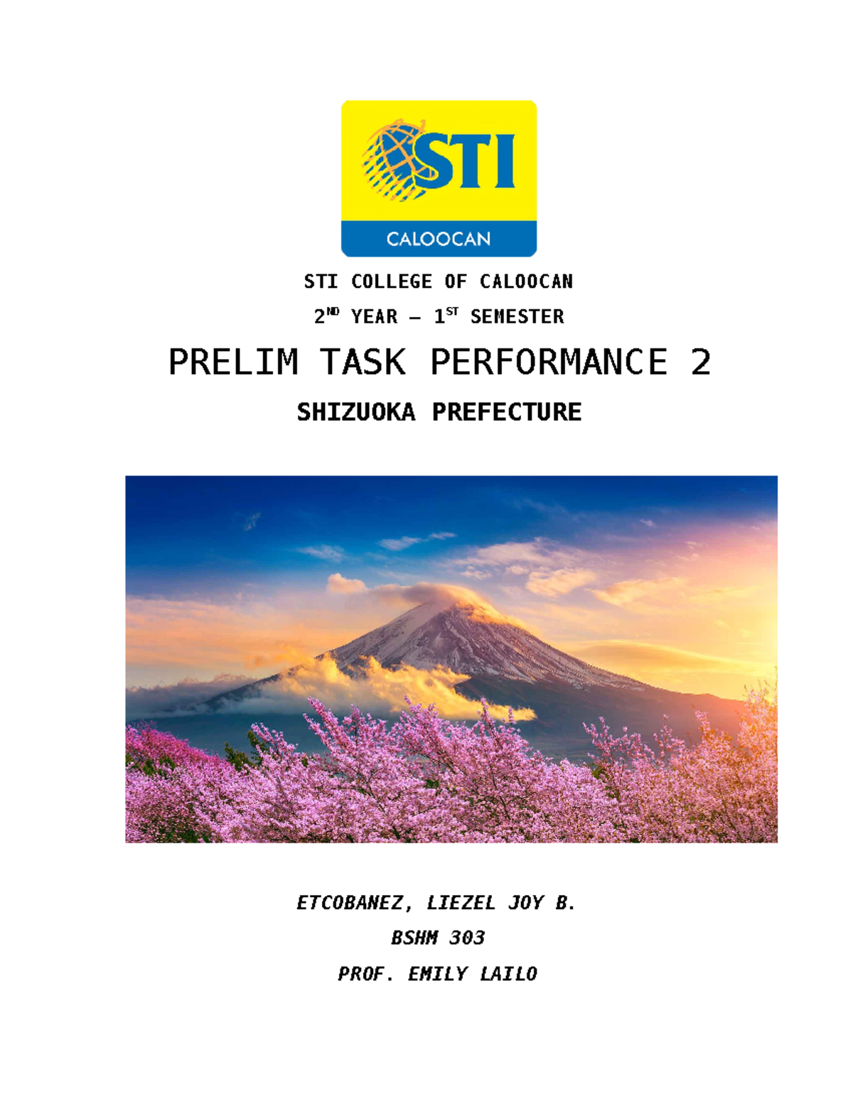 Etcobanez Forlang TP 2 - gvfhjkgjbjk - STI COLLEGE OF CALOOCAN 2 ND ...