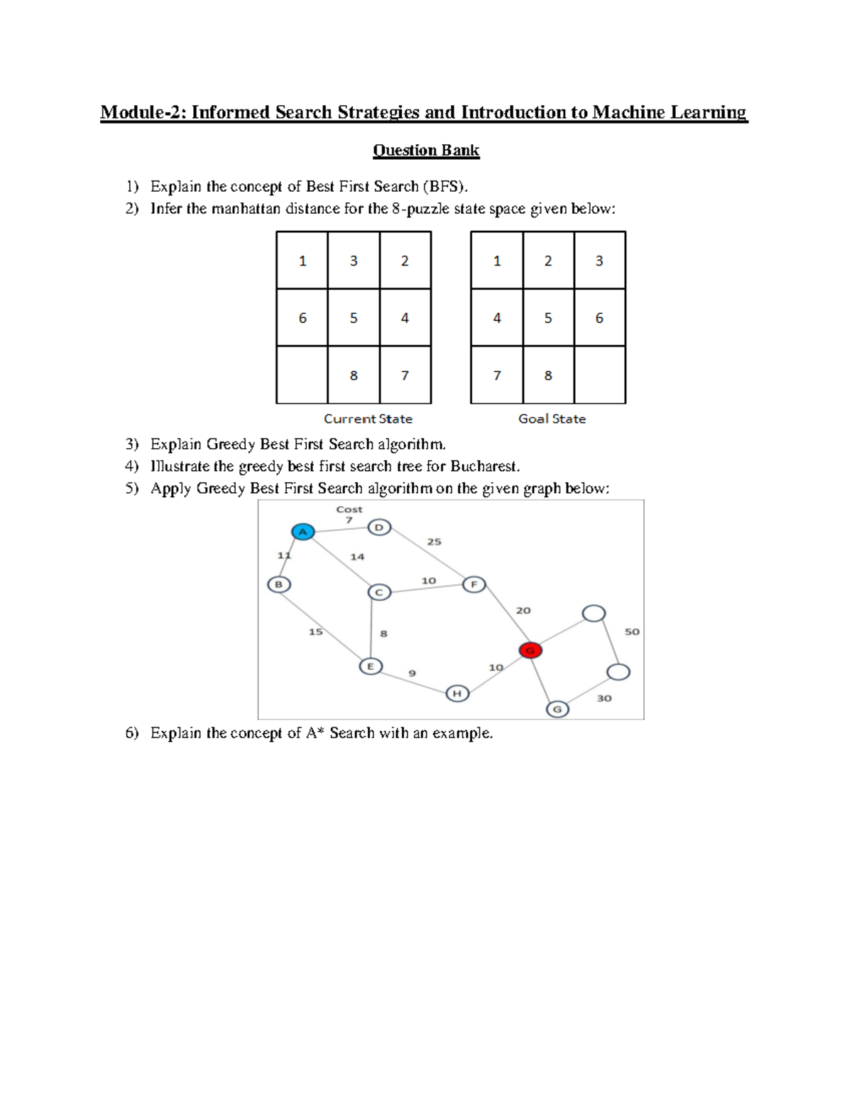 AI & ML Module-2 QB V1 - qwq - Artificial Intelligence - Module-2 ...