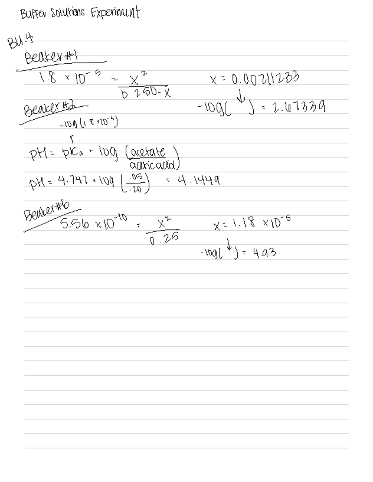 Chem Labs 2 - Practice problems for math - CHEM 120 - Buffer solutions ...