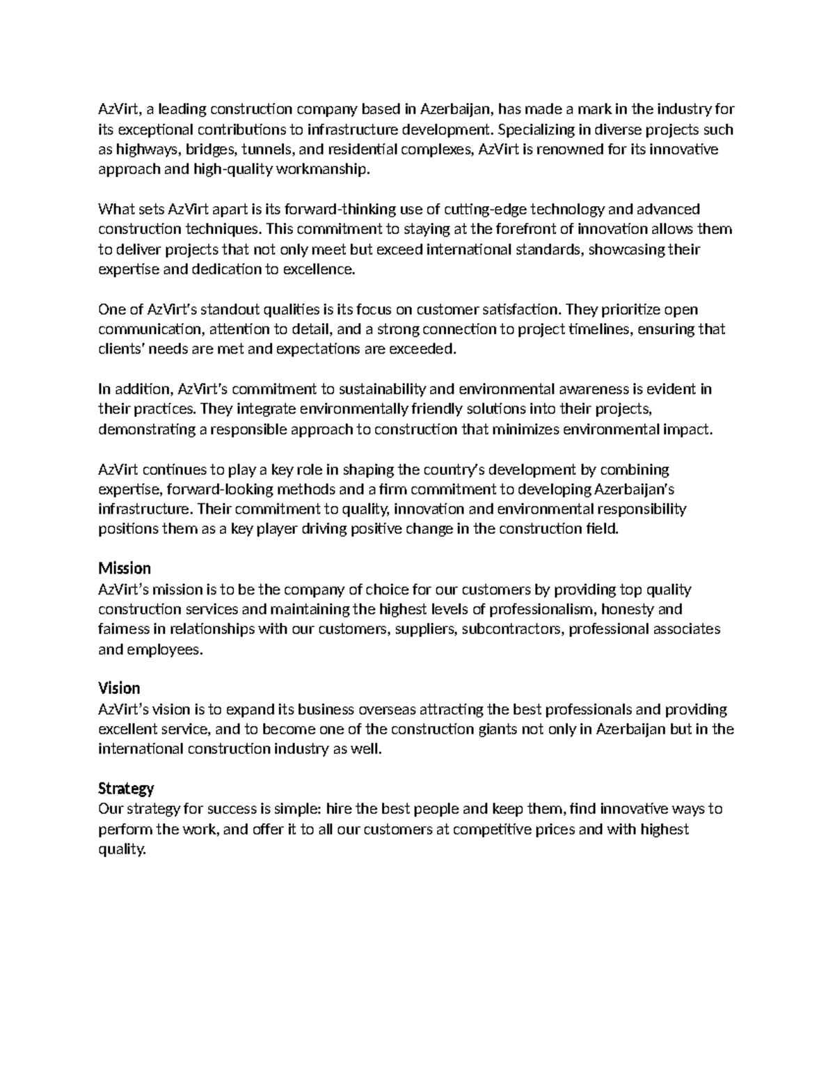 Az Virt- intro - Summary Project Management - AzVirt, a leading ...