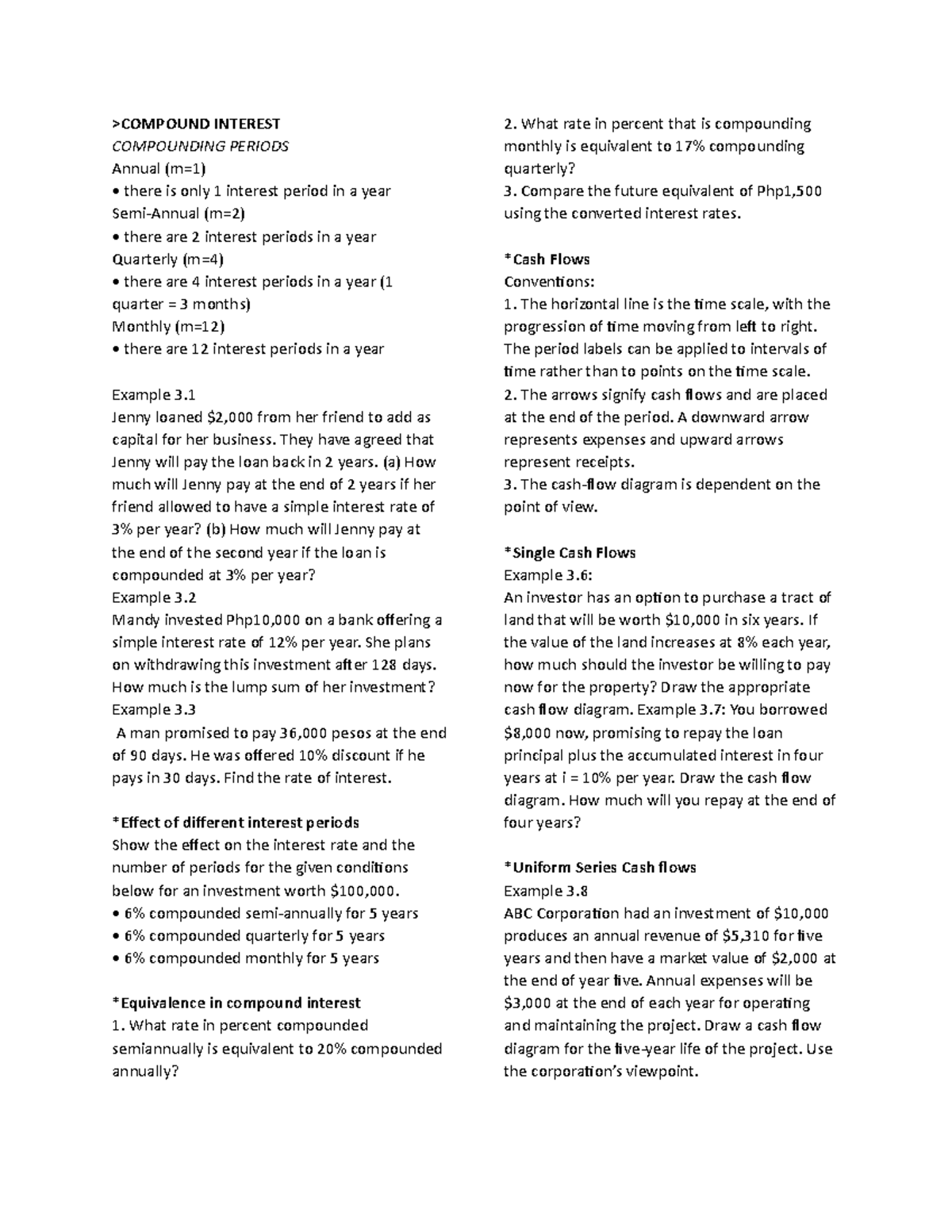 Compound Interest Part 2 and Examples - >COMPOUND INTEREST COMPOUNDING ...