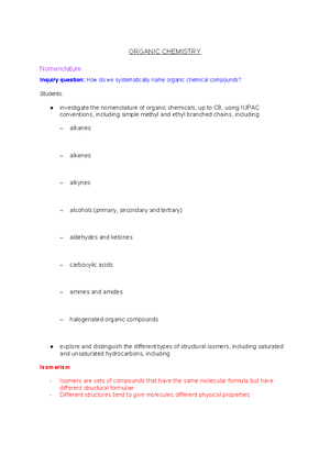 Chem module 8 - Summary HSC Chemistry - APPLYING CHEMICAL IDEAS ...