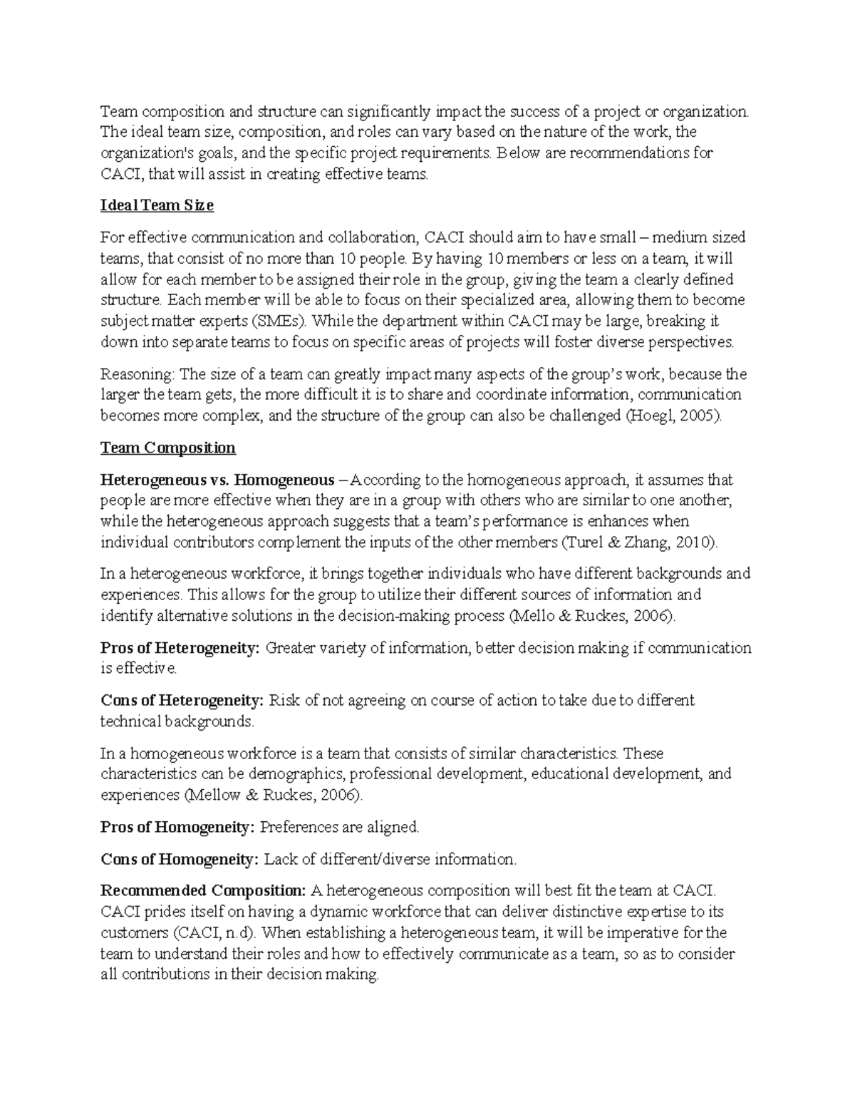 Project 4 Step 5 - Team composition and structure can significantly ...