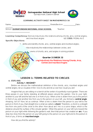 Mathematics 10 Q2 Mod22 w7 - Mathematics Quarter 2 – Module 22 ...