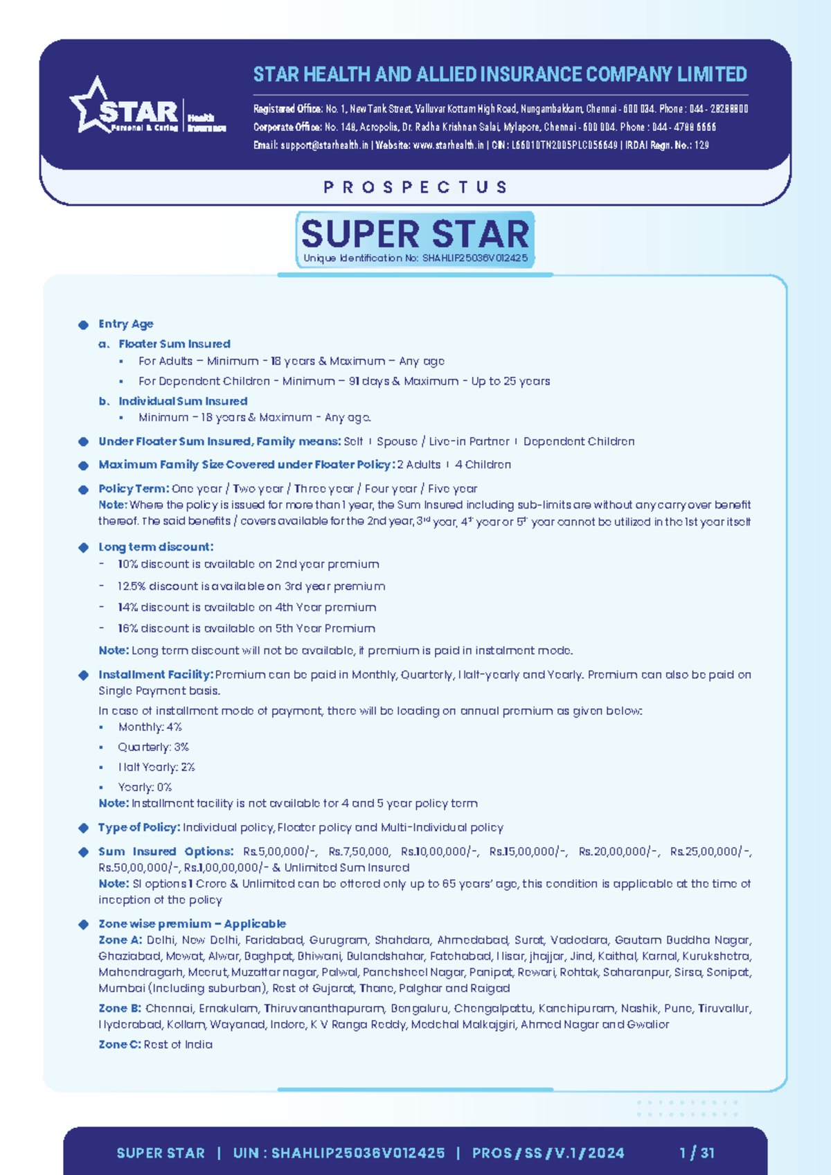 Prospectus Super Star V 1 21e5a78563 - SUPER STAR | UIN ...