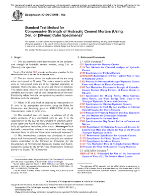 ASTM C109 - ASTM C109 - Designation: C109/C109M−16a Standard Test ...