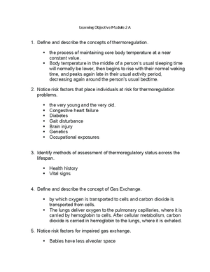 Module 4 A Learnign Objectives - Module 4A Learning Objectives Define ...