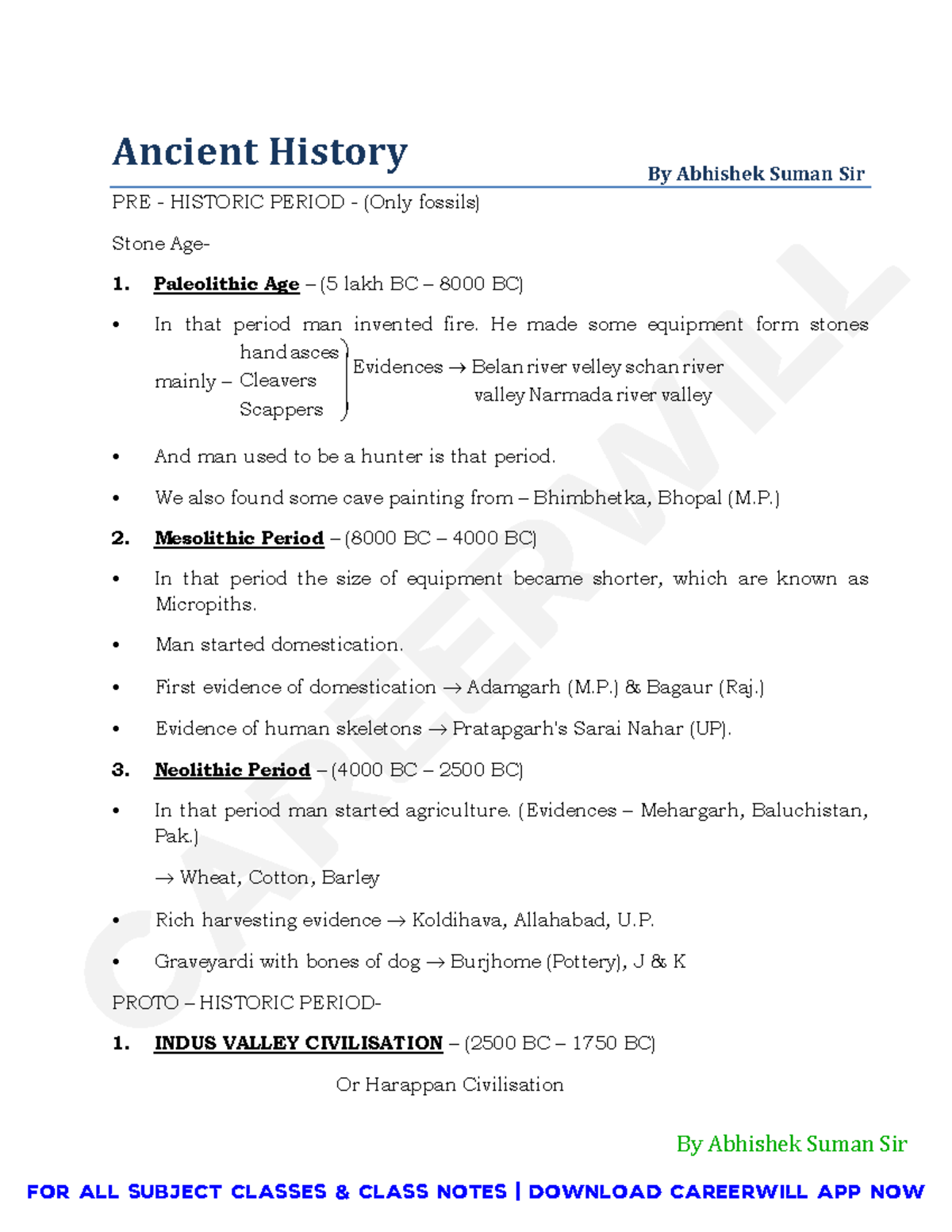 21811 Ancient History Englishcrwill - Ancient History PRE - HISTORIC ...