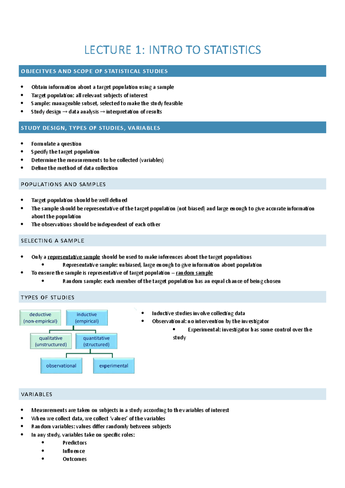 STAT150-Final-Notes - Comprehensive notes for all lectures leading up ...