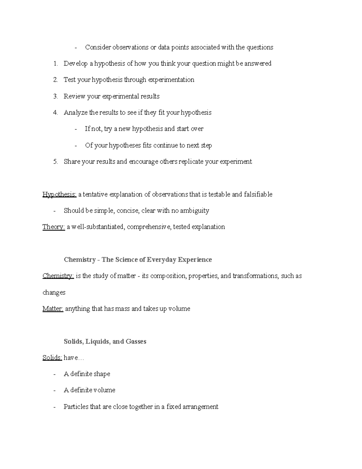 Chem 110 Introductory To Chemistry Lecture Set 1 Part 2 Consider