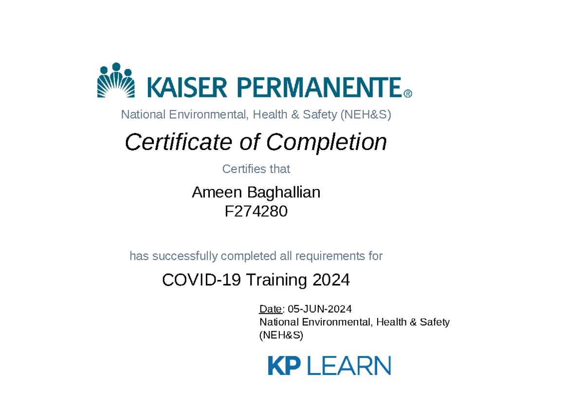 Covid-19 Symptom Self-Check and Badge Attestation - NURS_3023 ...