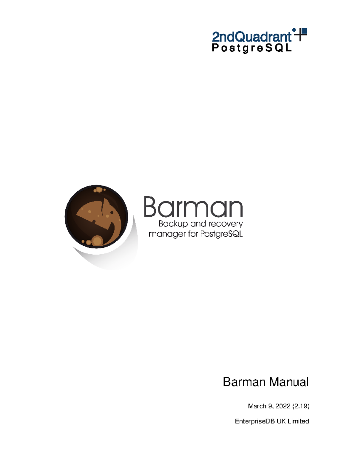 Barman-2 - huong dan su dung Barman - Barman Manual March 9, 2022 (2) EnterpriseDB UK Limited ...