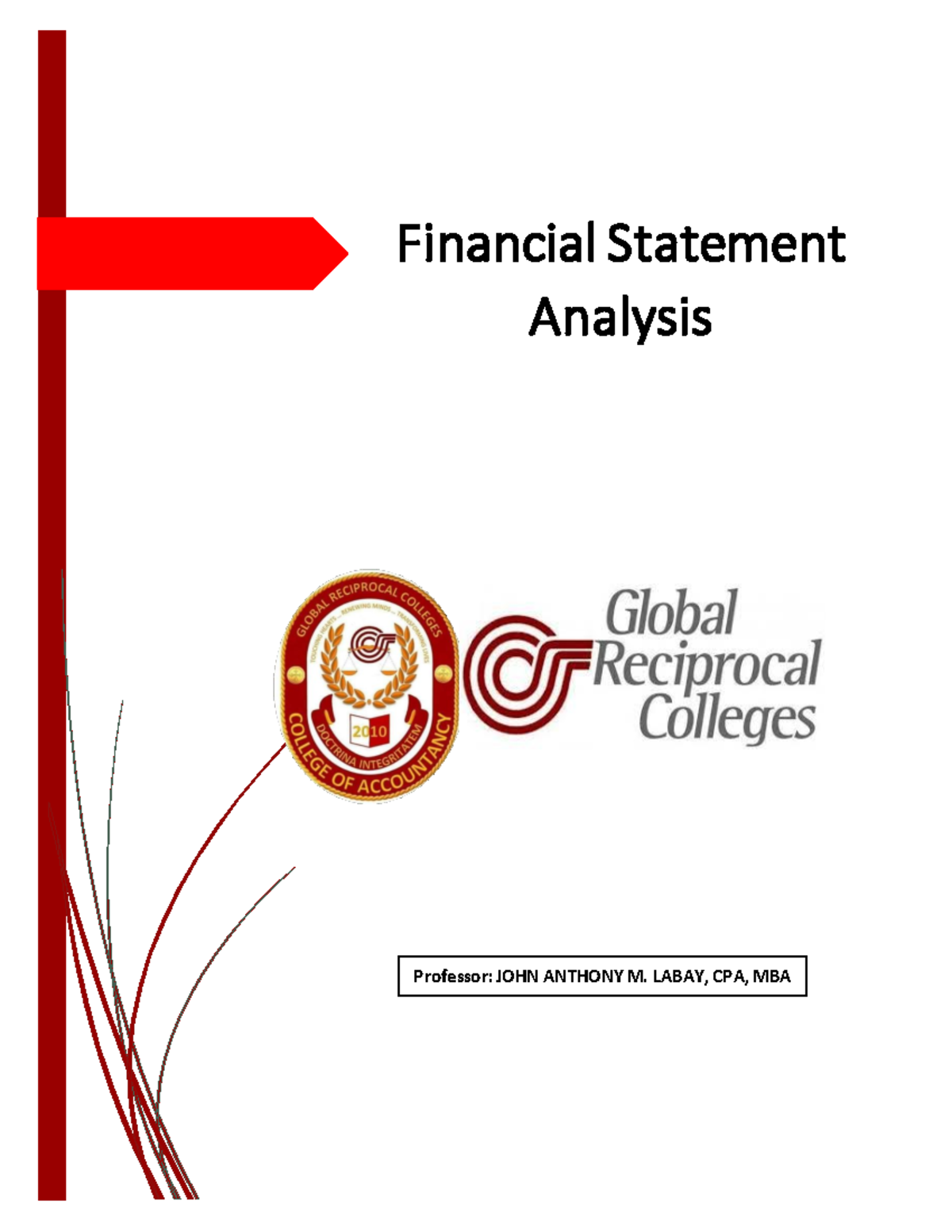 3 - Might help u guys in the future - Financial Statement Analysis ...